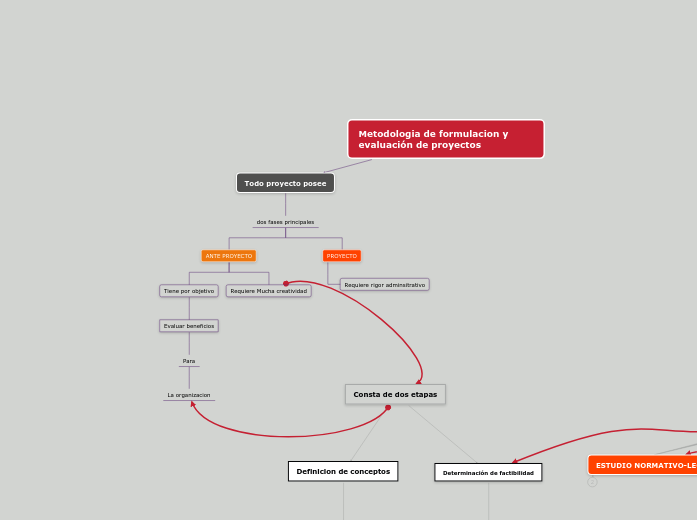 Metodologia de formulacion y evaluación de...- Mind Map